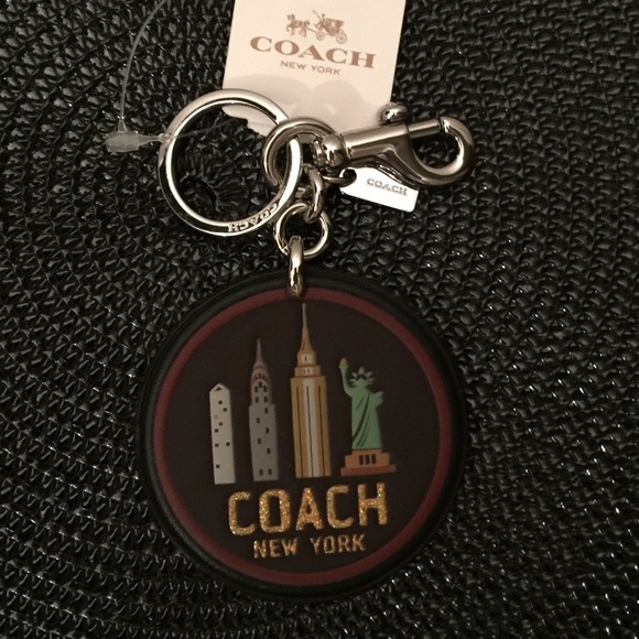 Coach | Accessories | Coach New York Key Fob Bag Charm | Poshmark